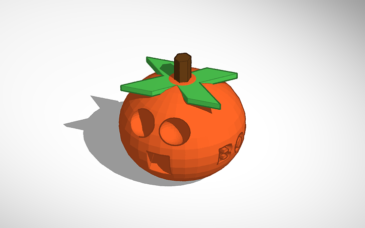 3D design the great pumpkin - Tinkercad