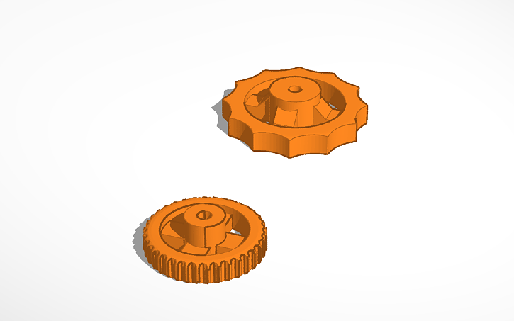 3D design Level Knob M3 30mm + 40mm - Tinkercad