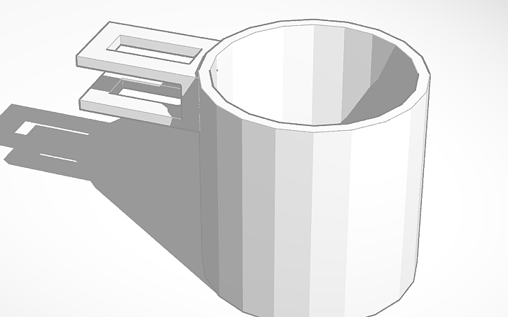 3D design Cup holder for desks - Tinkercad