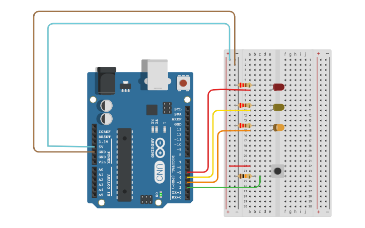 Circuit design 4.- Spaceship Interfance | Tinkercad