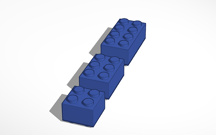 3D design lego bricks with studs on both sides | Tinkercad
