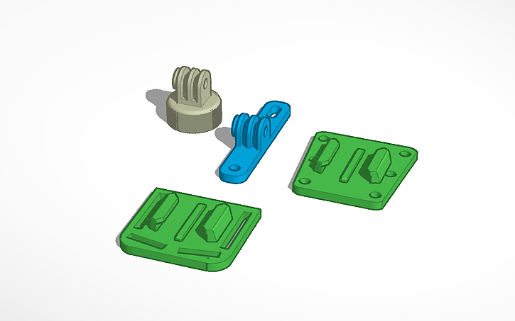 3D design GoPro Mounts - Tinkercad
