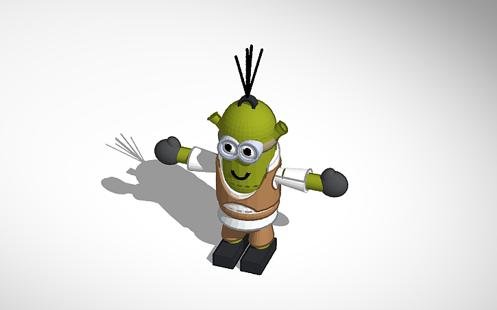 3D design Minion Shrek | Tinkercad