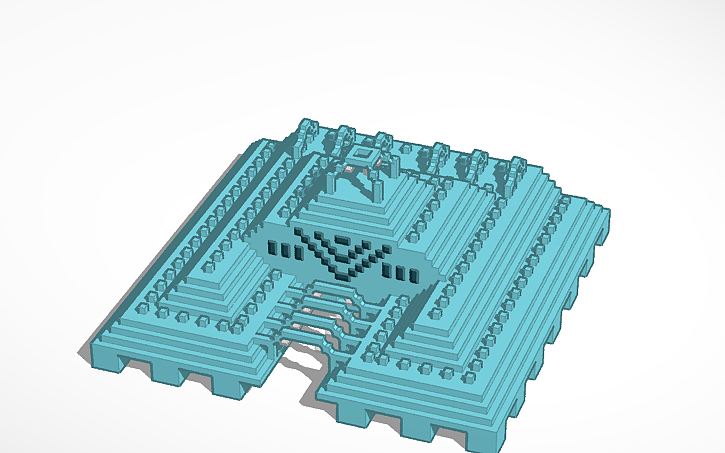 3D design Minecraft ocean monument | Tinkercad