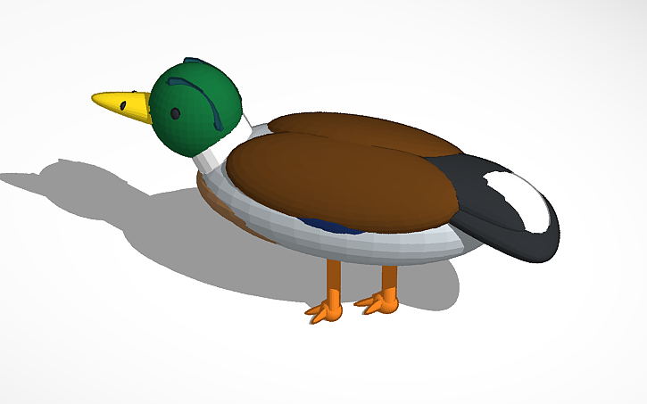3D design Mallard Duck - Tinkercad