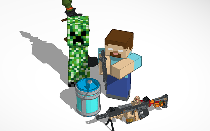 3D design Fortnite in Minecraft - Tinkercad