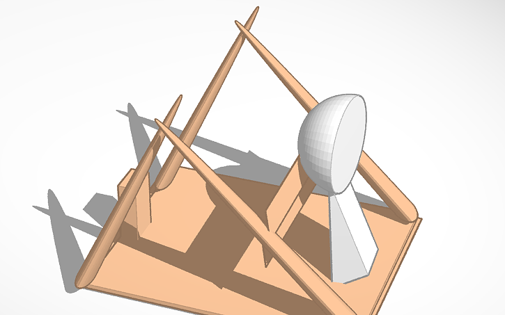 3D design catapult. | Tinkercad