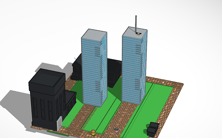 3D design World Trade Center - Tinkercad