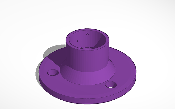 3D design circular mast guy ring with standoff | Tinkercad