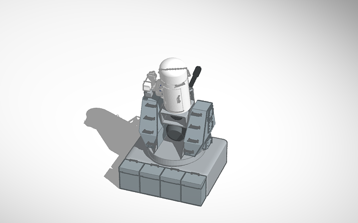 3D design phalanx ciws 20mm gun turrent | Tinkercad