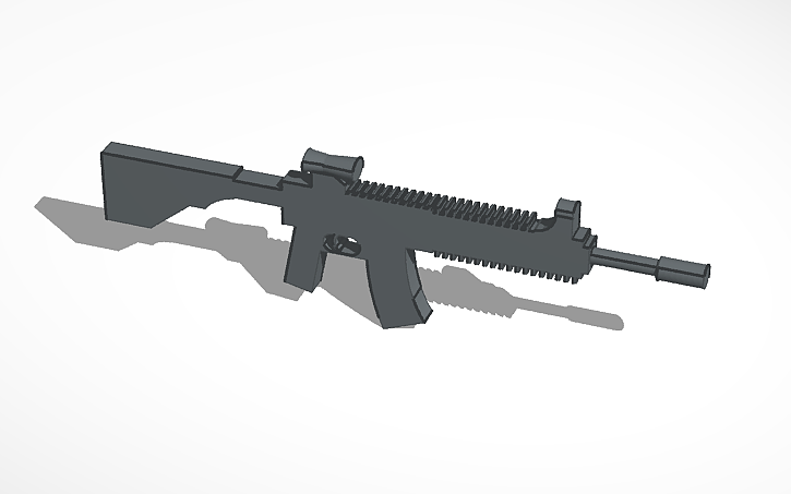 3D design Gun Model - M416 - Tinkercad