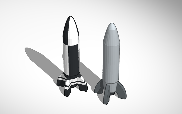 3D design X-1 Rocket - Tinkercad
