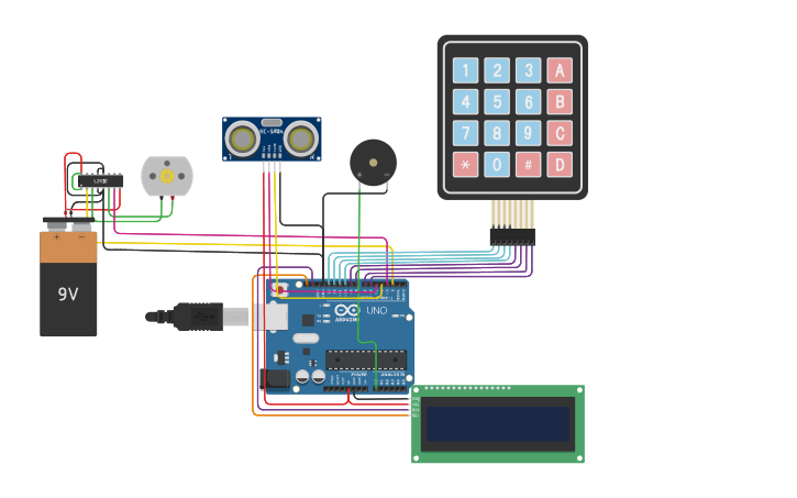 Circuit design SMART_DOOR | Tinkercad