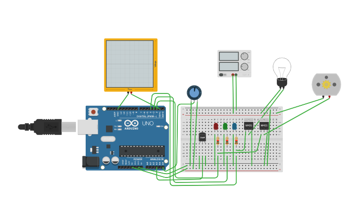 Circuit Design Temperature Control With Arduino Tinkercad