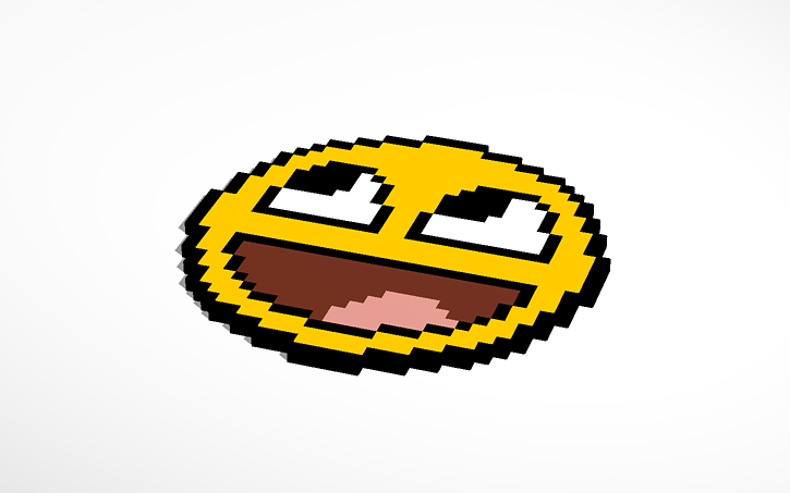 3D design Happy Face - Tinkercad