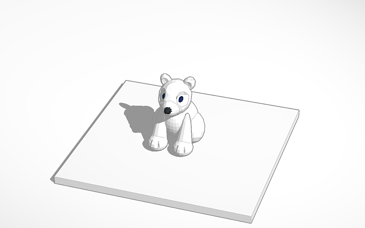 3D design polar bear | Tinkercad