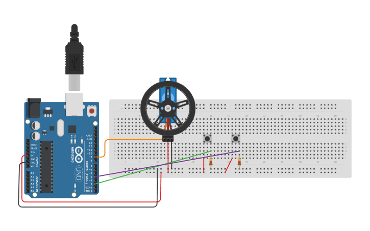 Circuit design Copy of User Input - Tinkercad