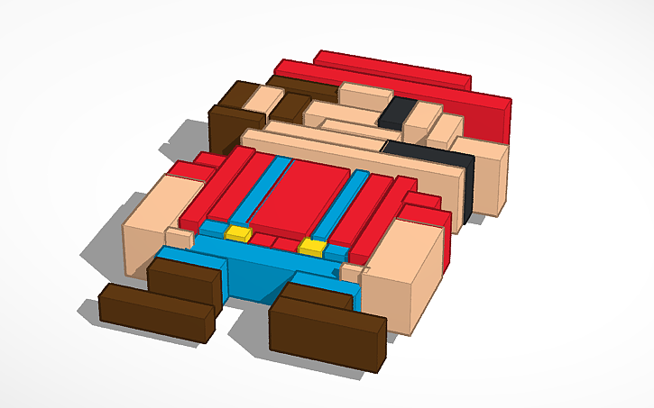 3D design Mario Bros - Tinkercad