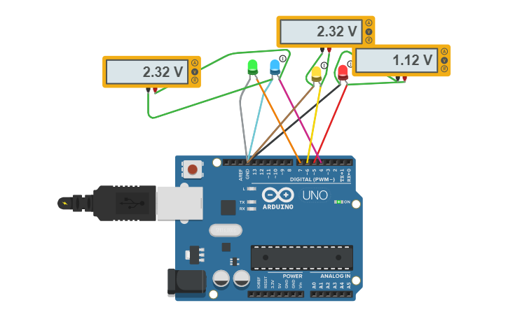 Circuit design ardunio auto brightness circuit | Tinkercad