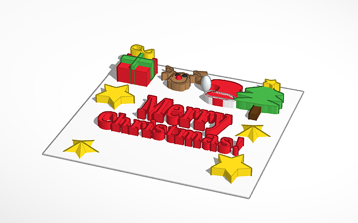 3D design Christmas tinkercad - Tinkercad