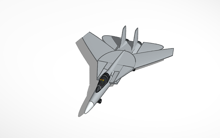 3D design Northrop Grumman F-14 Tomcat - Tinkercad