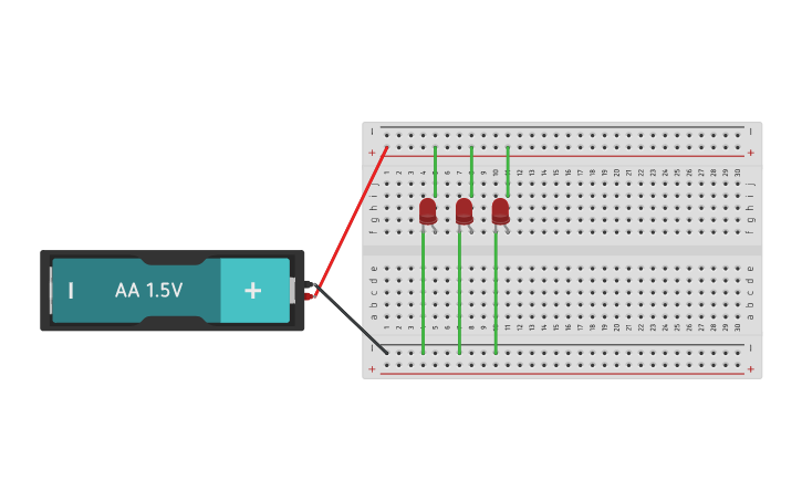 Circuit design Circuito en Paralelo - Tinkercad