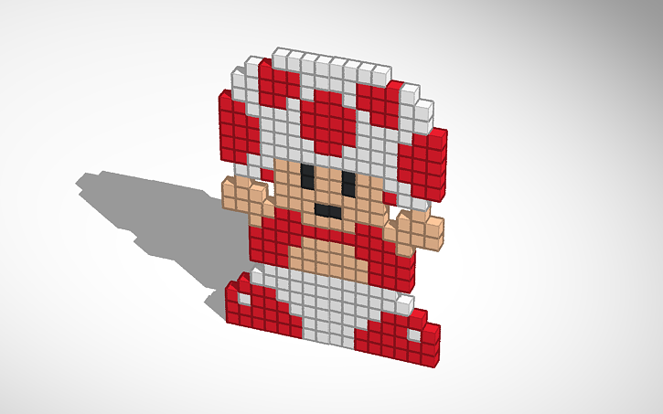 3D design Toad - Tinkercad