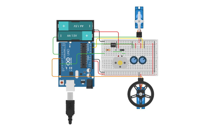 Circuit Design Dc Motor Tinkercad
