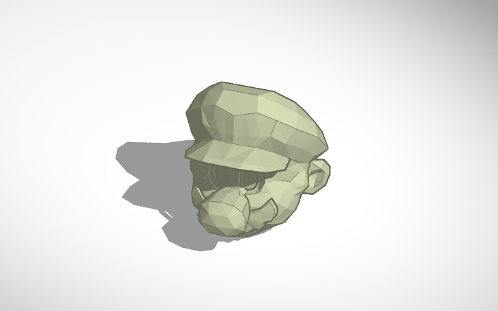 3D design Mario Head - Tinkercad