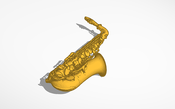 3D design Saxaphone - Tinkercad