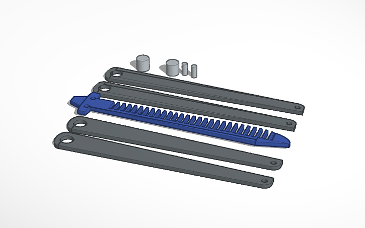 3D design Butterfly Comb - Tinkercad