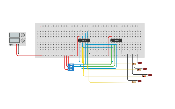 Circuit design Decoder - Tinkercad