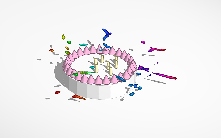 3d Design Cake Tinkercad