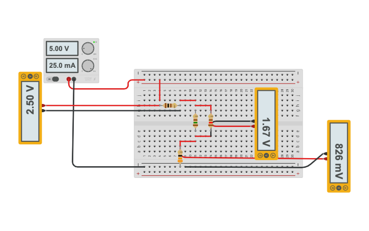 Circuit design ejercicio 1 taller | Tinkercad