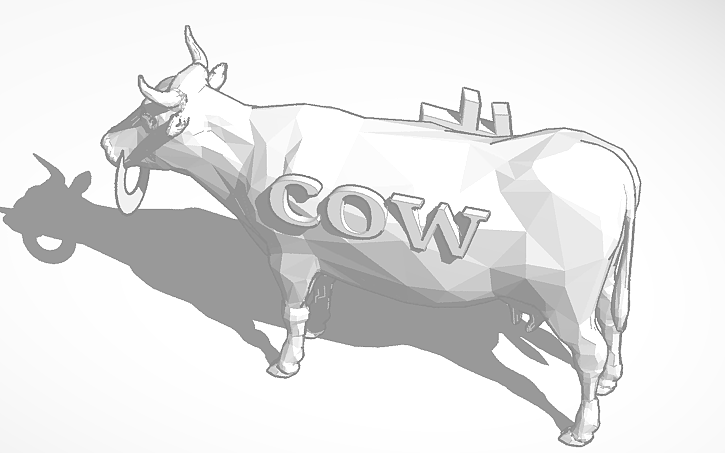 3D design Copy of Smooth Jofo The Cow - Tinkercad