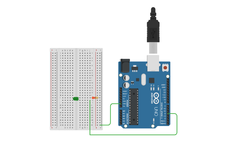 Circuit Design СРСП №1 Эксперимент 1 Tinkercad
