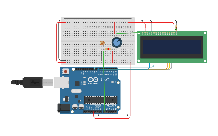 Circuit design Medir tensión arduino | Tinkercad