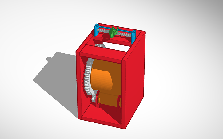 3D design auto winding spool | Tinkercad