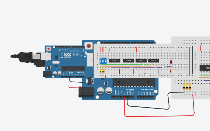 Circuit design EJERCICIO 3 - Tinkercad