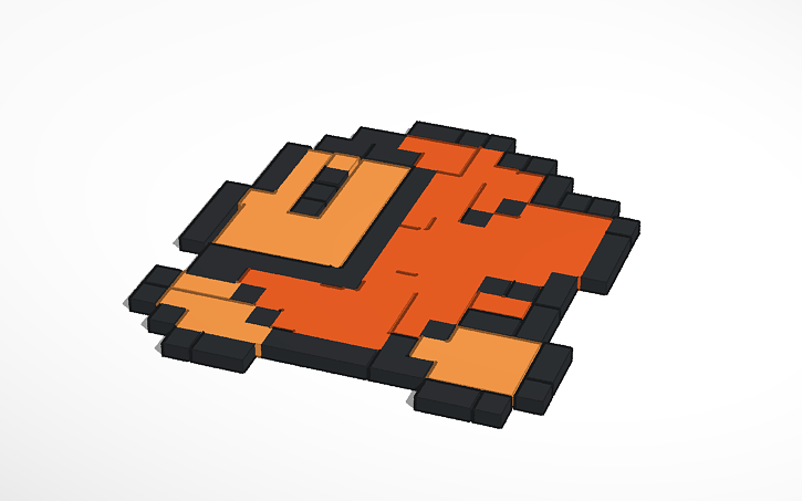 3D design 8-bit Dee - Tinkercad