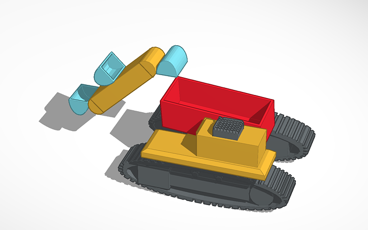 3D design Copy of Copy of Construction Excavator #Construction - Tinkercad