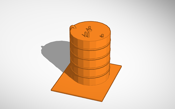 3D design City Water Tank - Tinkercad