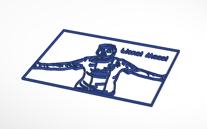3D design Messi - Tinkercad