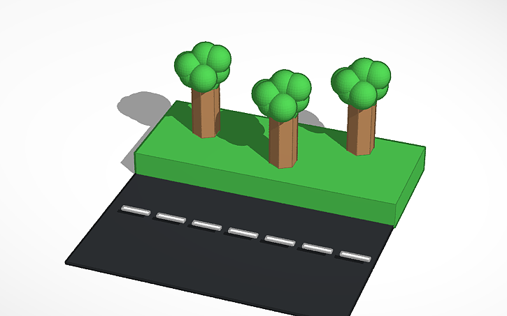 3D design road - Tinkercad