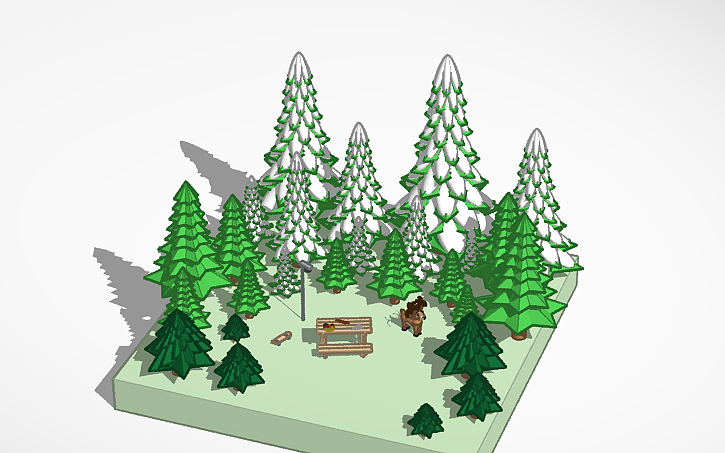 3D design Forest - Tinkercad