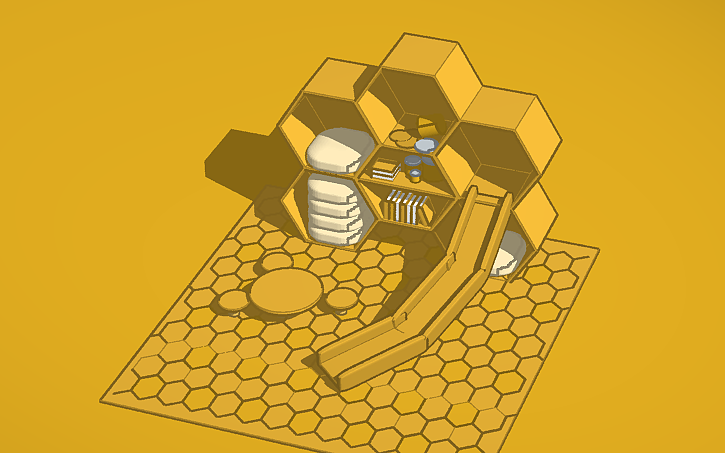 3D design Design: Bee House - Tinkercad