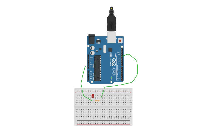 Circuit Design Маячок Tinkercad