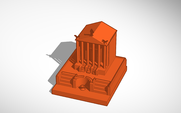3D design temple of caesar | Tinkercad