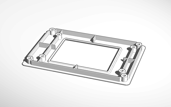 3D design Nextion 2.8" Bezel - Tinkercad