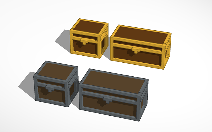 3D design Chests - Tinkercad
